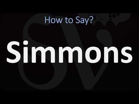 How to Pronounce Simmons? (CORRECTLY)