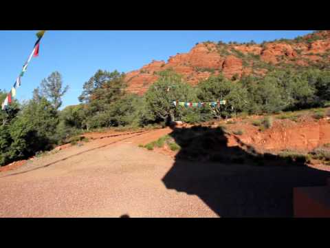 Three times around Amitabha Stupa in Sedona, Arizona