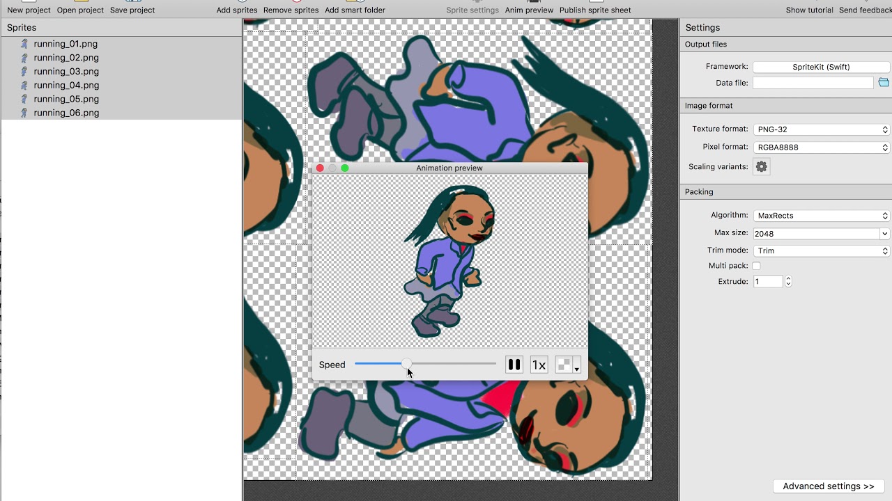 Learning spritesheets with TexturePacker