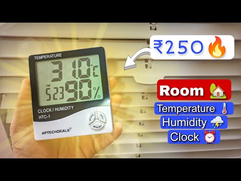 Room Temperature and Humidity Digital Meter | Setup, Test, Review (हिंदी)