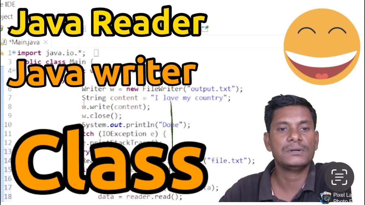 🤑Java reader writer class | Java tutorial | ShahTutorial