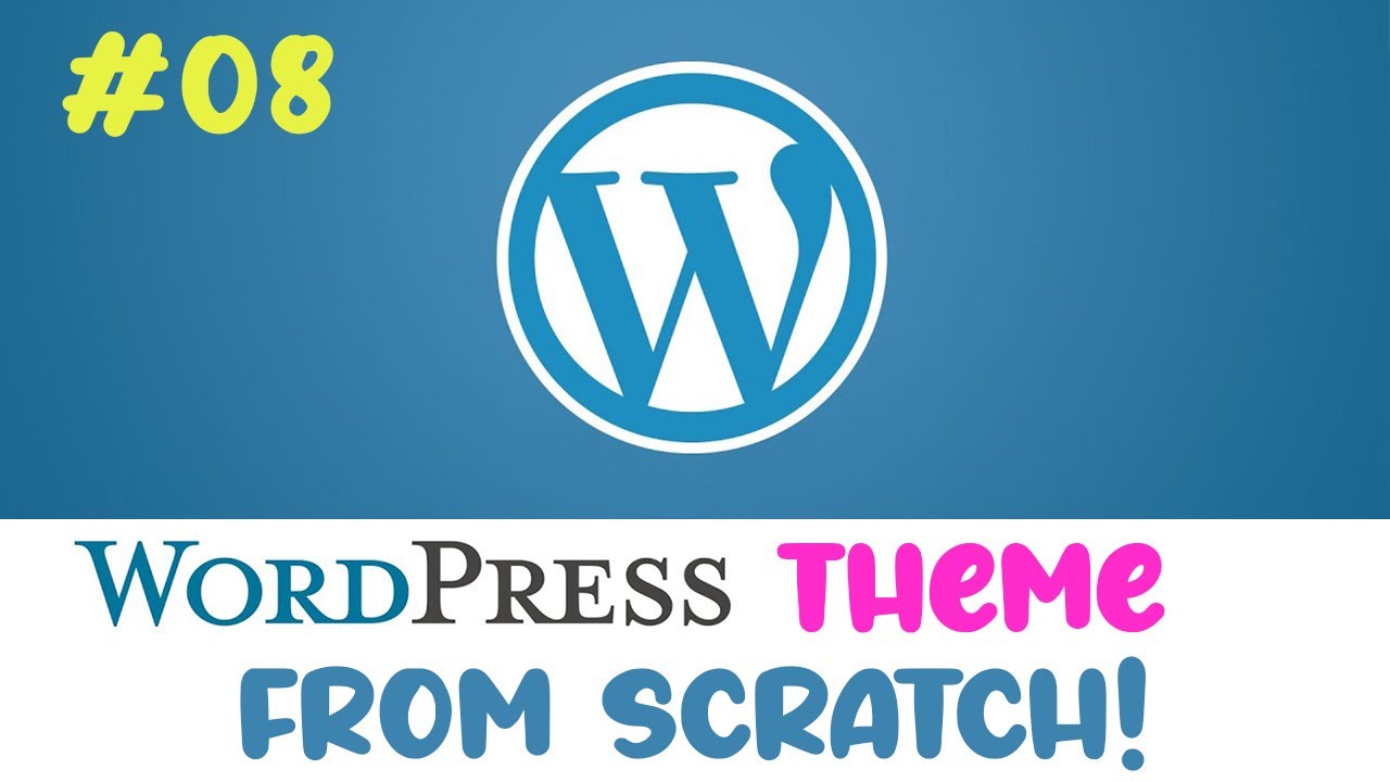 #08 Wordpress theme from scratch | Post thumbnails | Quick programming beginner tutorial