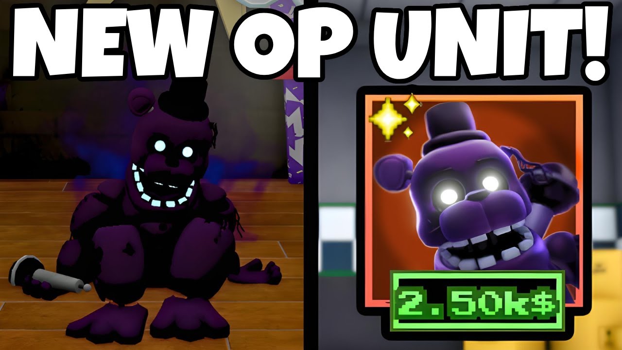 NEW SHADOW FREDDY UNIT IS CRAZY OP in Roblox Five Nights TD (FNTD)