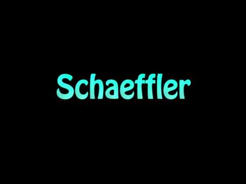 Learn How To Pronounce Schaeffler