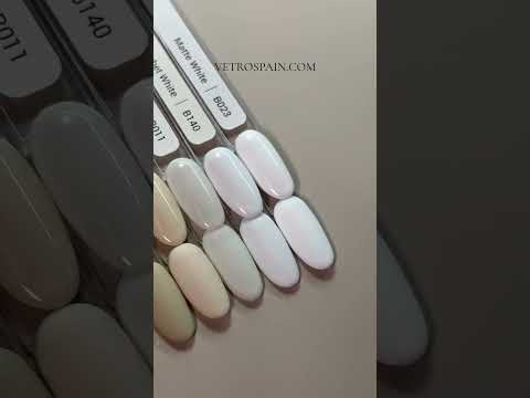 🤍 Uñas en tonos blancos | VETRO Esmaltes semipermanentes japoneses