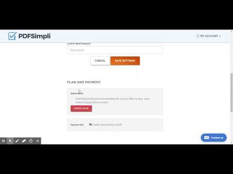How to Cancel Your Account @PDFSimpli.com