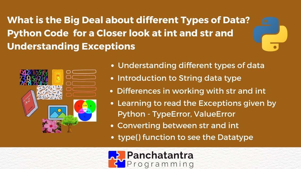 What is the Big Deal about different types of data? Python Code Int and Str, convert str to int()