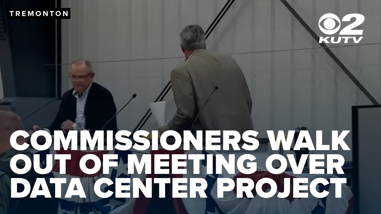 Box Elder County commissioners stand up, walk out of meeting about massive data center project