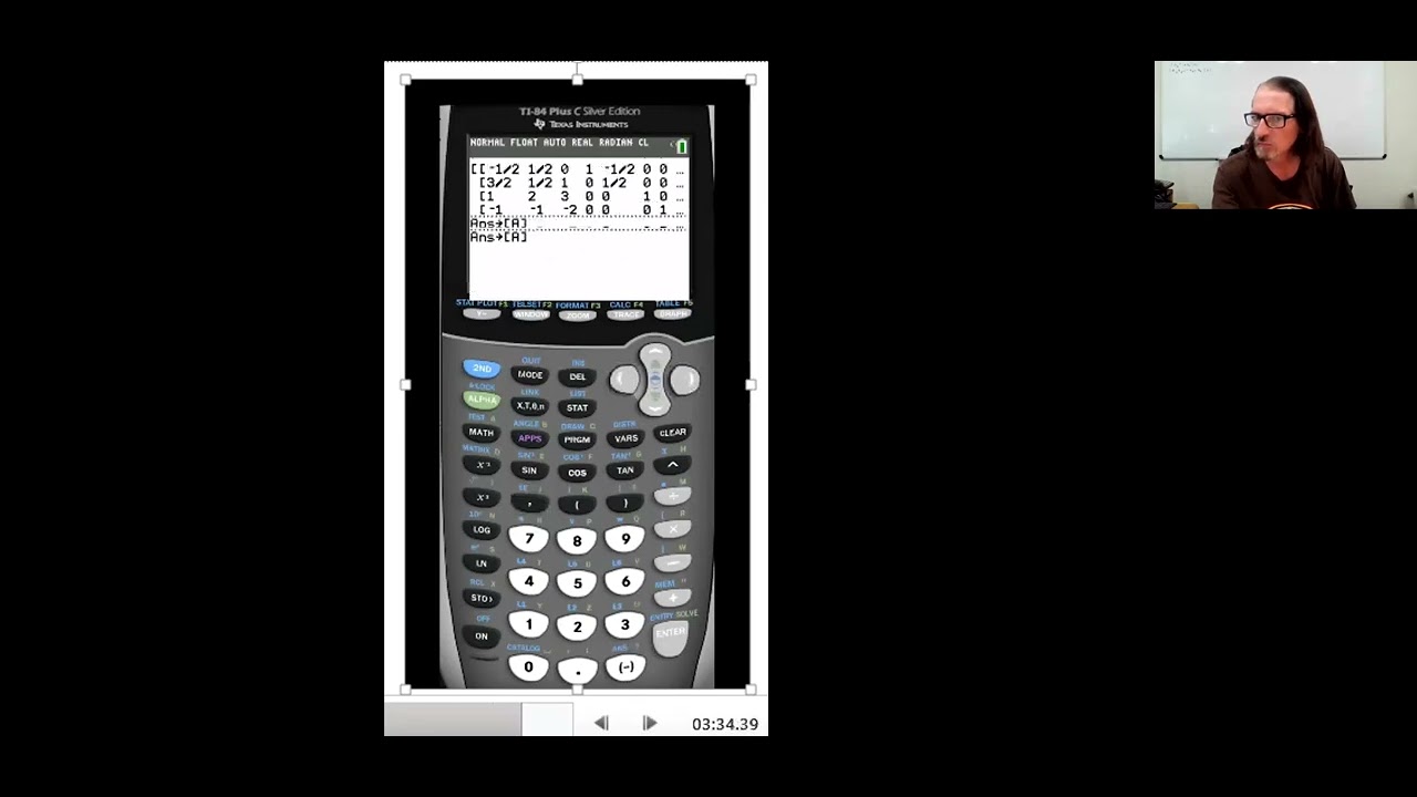 Simplex Method (Example 2) for a Standard Maximization Problem; Both the TI-84 and Excel Used
