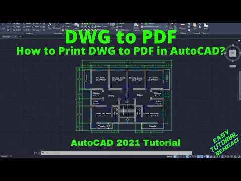How to Print DWG to PDF in AutoCAD 2021? | AutoCAD Tutorial