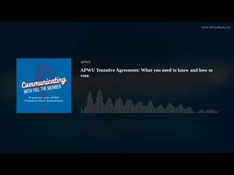 APWU Tentative Agreement: What you need to know and how to vote