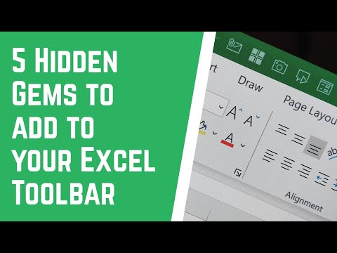 5 Hidden Gems to add to your Excel Toolbar