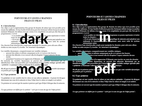 how to enable dark mode in pdf