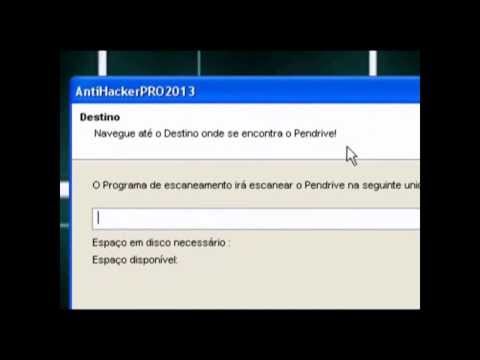 como remover virus do atalho do pendrive usando AntiHackerPRO2013