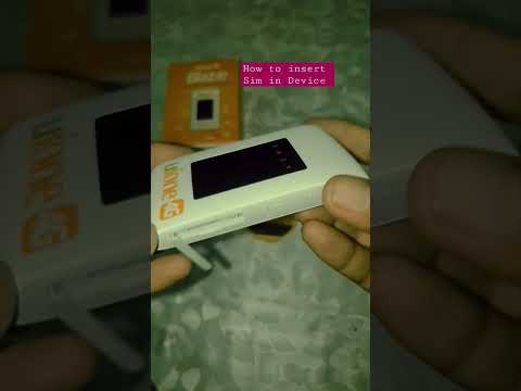 ufone 4G Wifi Device | How to Insert Sim #viral #shorts #gadgets #4grouter #4ginternet #ztemf927u