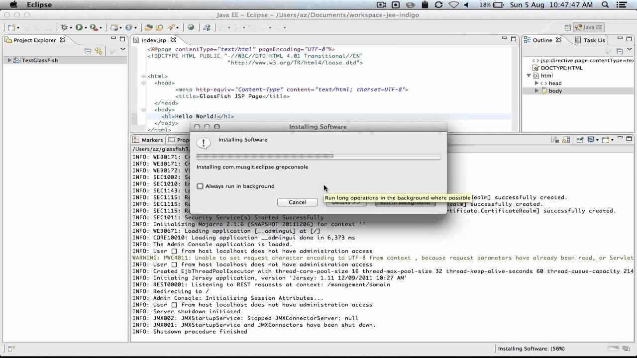 Eclipse Grep Console Plugin