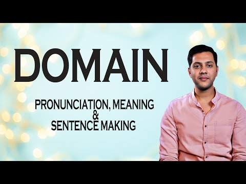 Domain - Meaning & Pronunciation Word World Audio Video Dictionary
