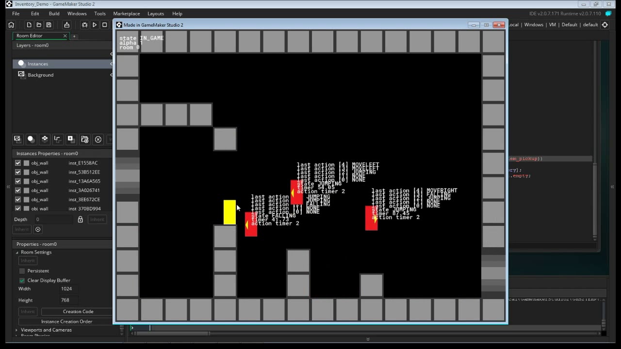 Game Maker Studio 2: Inventory Setup Part 6 (drop items with keyboard)