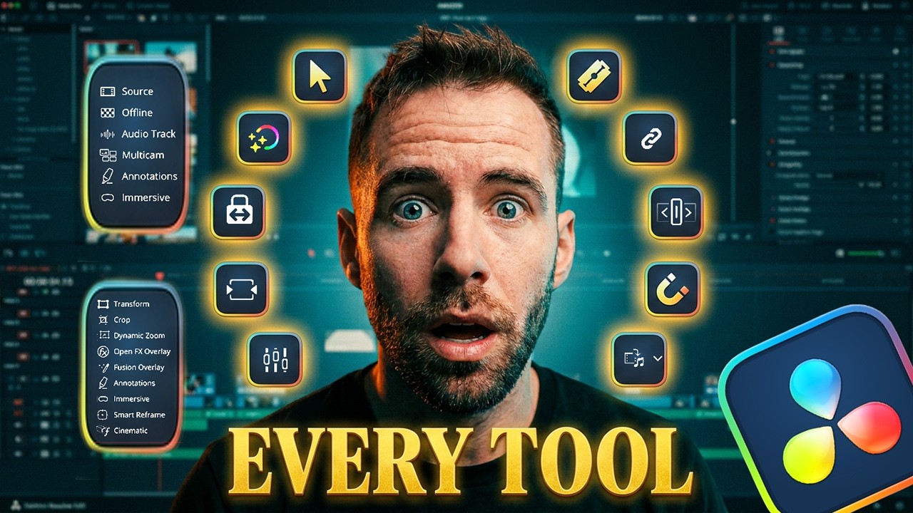 Davinci Resolve Edit Page Explained! (EVERY BUTTON & TOOL)