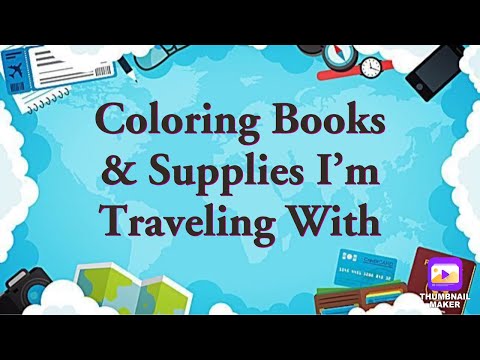 Adult Coloring Books & Supplies I Am Traveling With