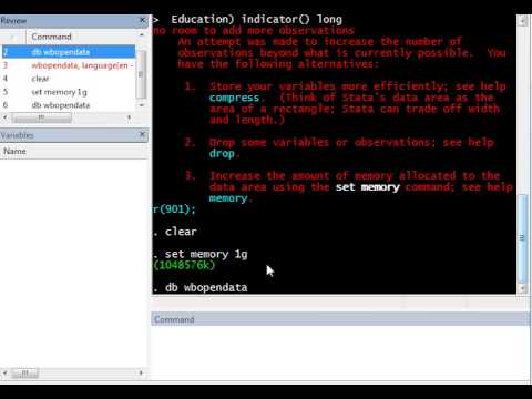 Accessing World Bank Datasets in Stata - all indicators within a specific topic
