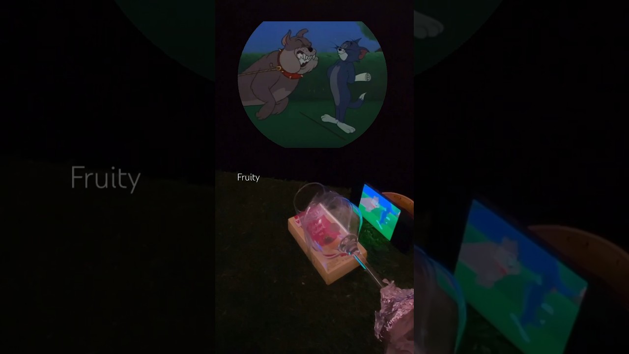 Genius Aluminium Foil Lifehack | Make a Projector with a Glass #shorts #lifehacks #fruity