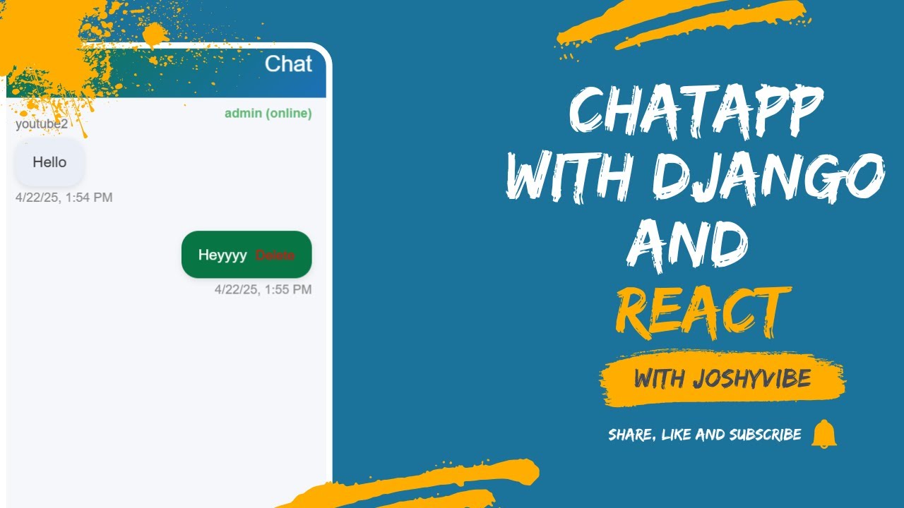 Build a Real-Time Chat App with Django, React & WebSockets | Full-Stack Tutorial