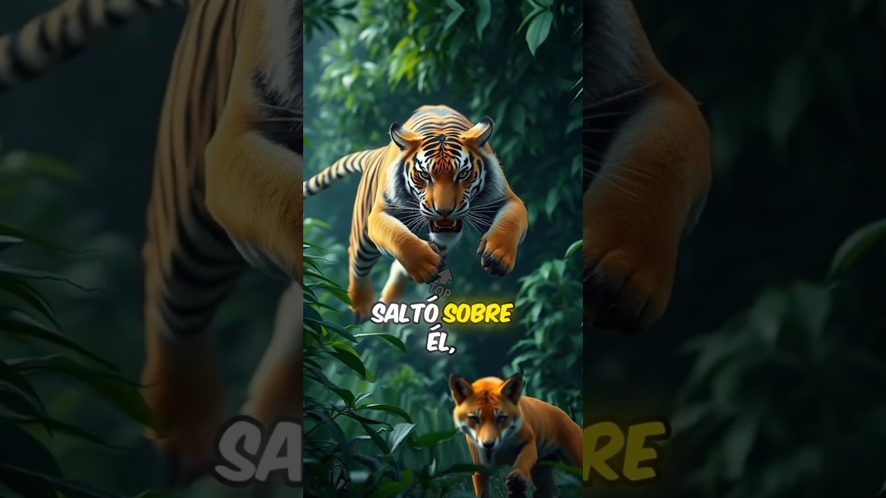 El Zorro🦊 engaña al Tigre🐅#foryou #fyp #viralshorts #shorts #parati #fypシ゚viral #cuentosdeanimales