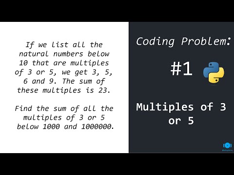 Multiples of 3 or 5 - Coding Challenge #1