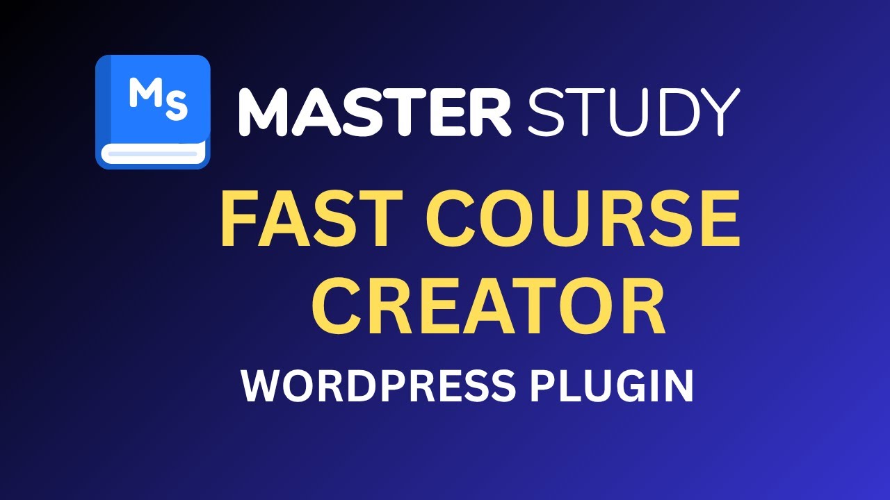 MasterStudy LMS Fast Course Creator: Build Online Courses in Minutes!