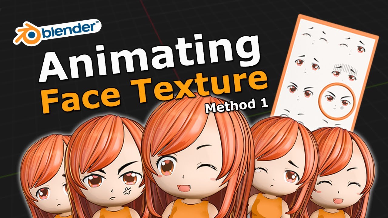 Blender face texture Animation Tutorial for Beginners