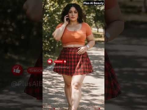 Plus Size Fashion Confidence | Curvy Street Style in Crop Top & Mini Skirt