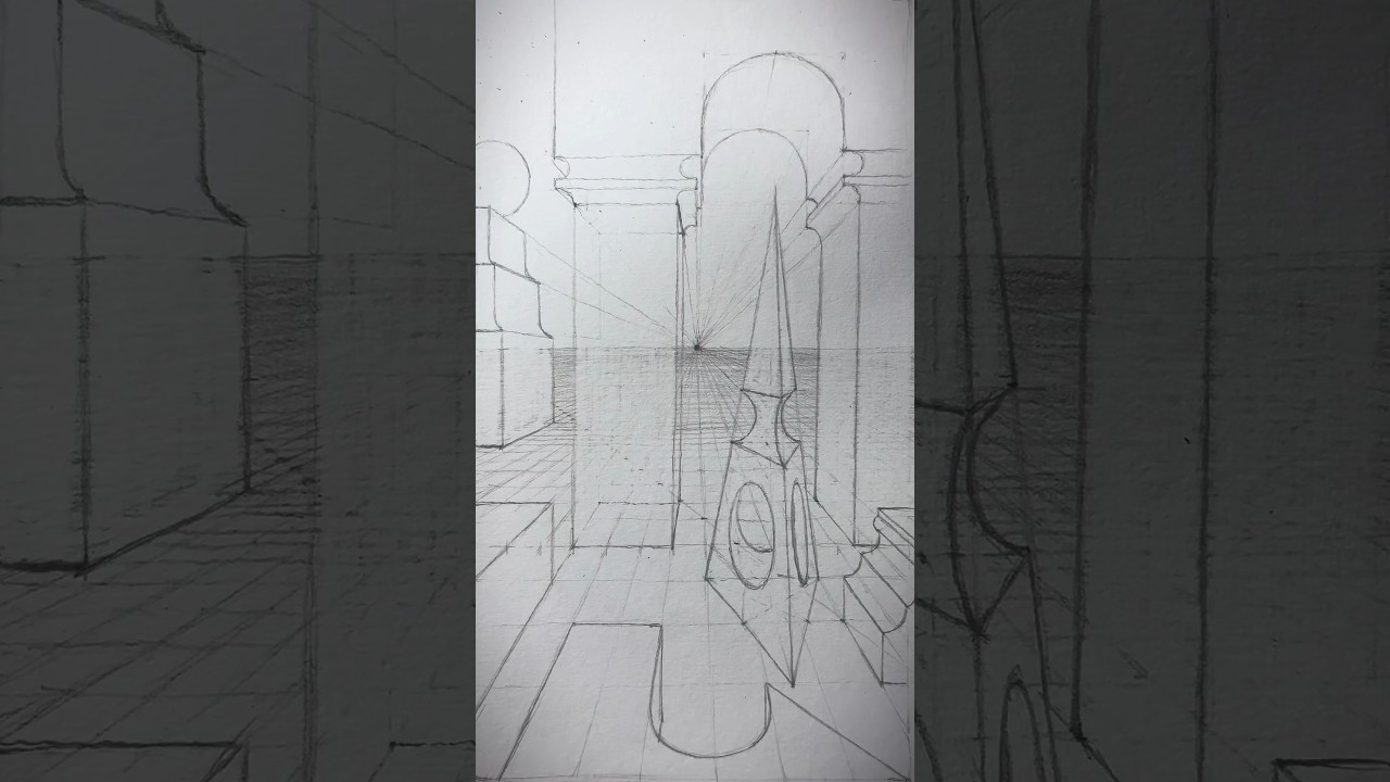 How to Draw in Perspective! ✍️ #art #drawing #shorts