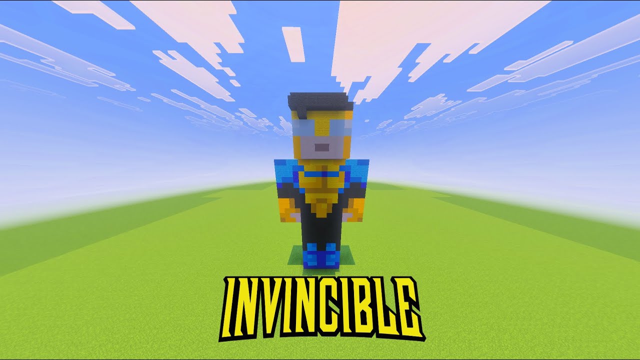 How to Build Mark Grayson From Invincible | Minecraft Statue Tutorial