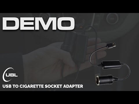 USB to Cigarette Lighter Plug Adapter