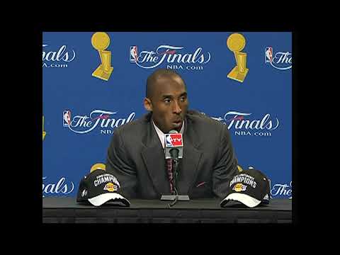 Kobe Bryant Exclaims the jobs not finished - Post-game Sound from Game 2 of the 2009 NBA Finals