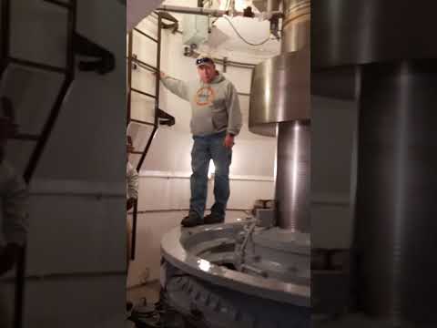Hydro Power Plant: Hydro Generator and Turbine in Operation