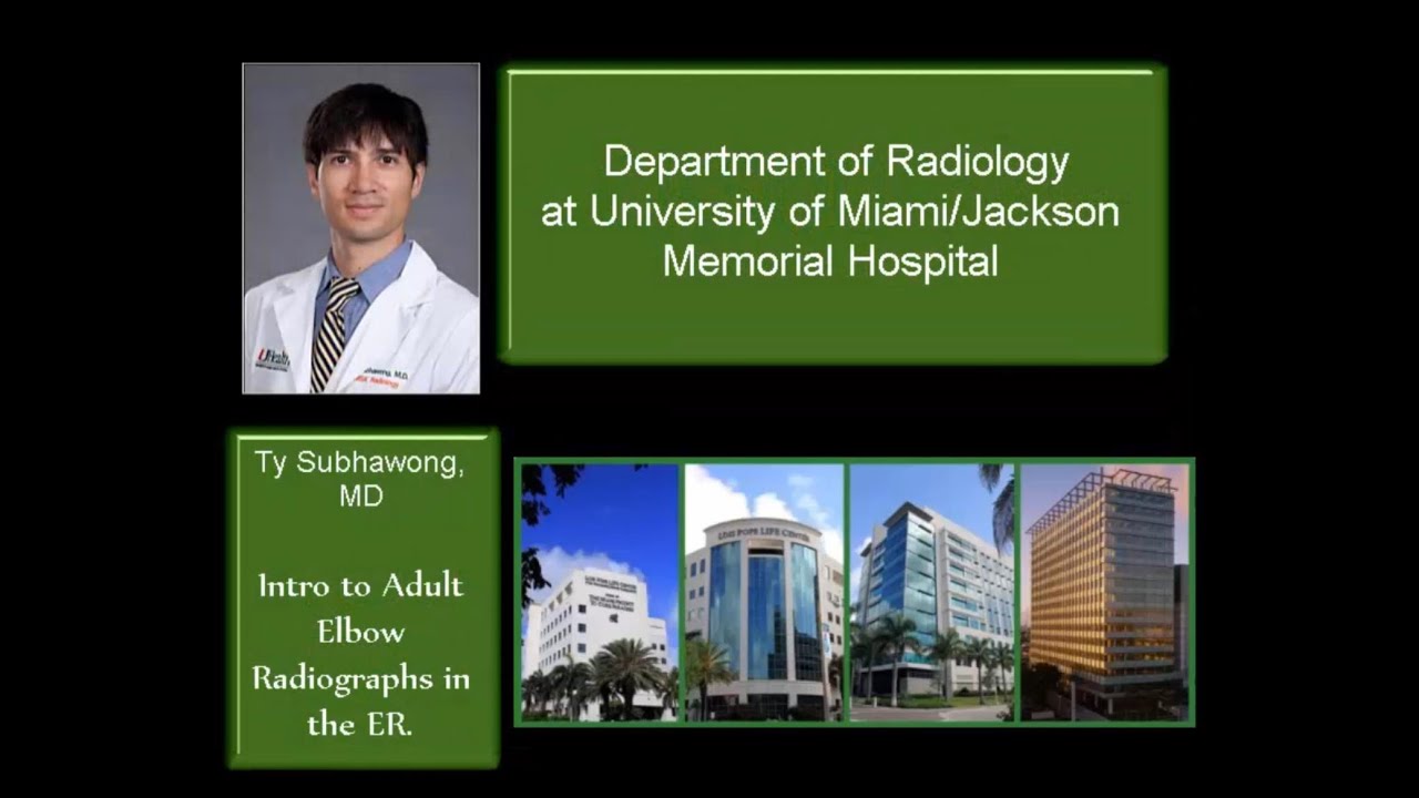 Introduction to Adult Elbow Radiographs in the ER