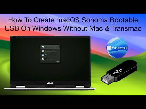 How to Create macOS Sonoma Bootable USB on Windows Without Mac & Transmac | Hackintosh