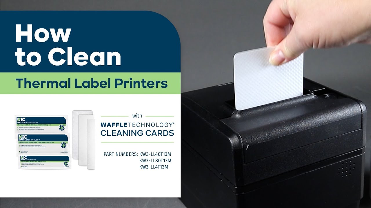 How to Clean Thermal Label Printers with Waffletechnology Cleaning Cards