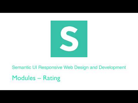 Semantic UI: Modules – Rating