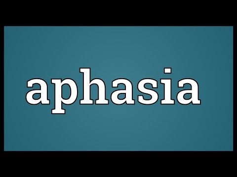 Aphasia Meaning