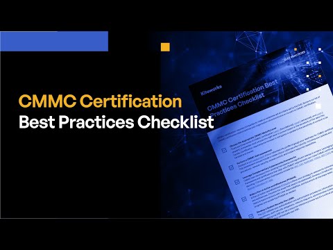 CMMC Certification Best Practices Checklist