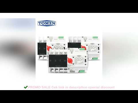 Din Rail 2P 3P 4P ATS Dual Power Automatic Transfer Switch Electrical Selector Switches Uninterrupte