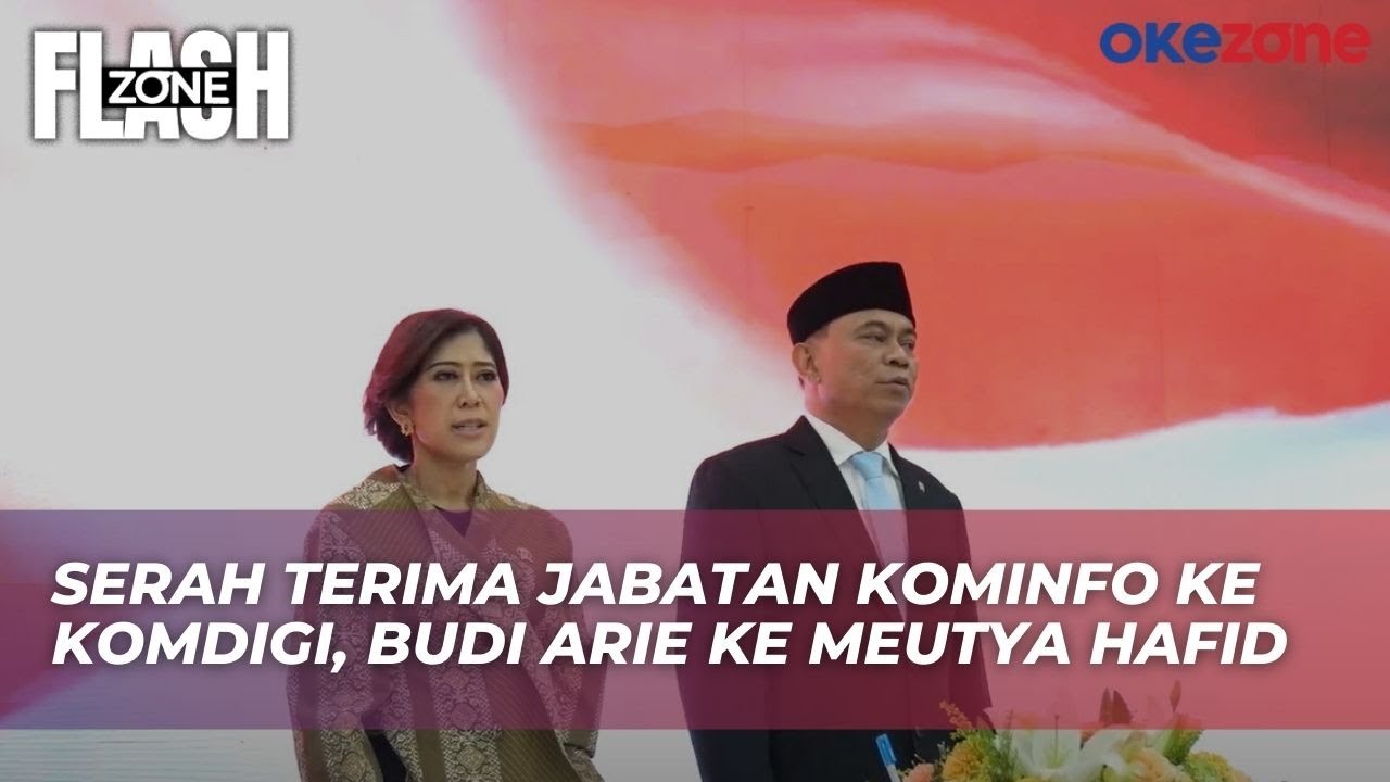 Serah Terima Jabatan Kominfo ke Komdigi, Budi Arie ke Meutya Hafid