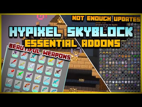 Most essential hypixel skyblock addons for every player! | Minecraft tutorial