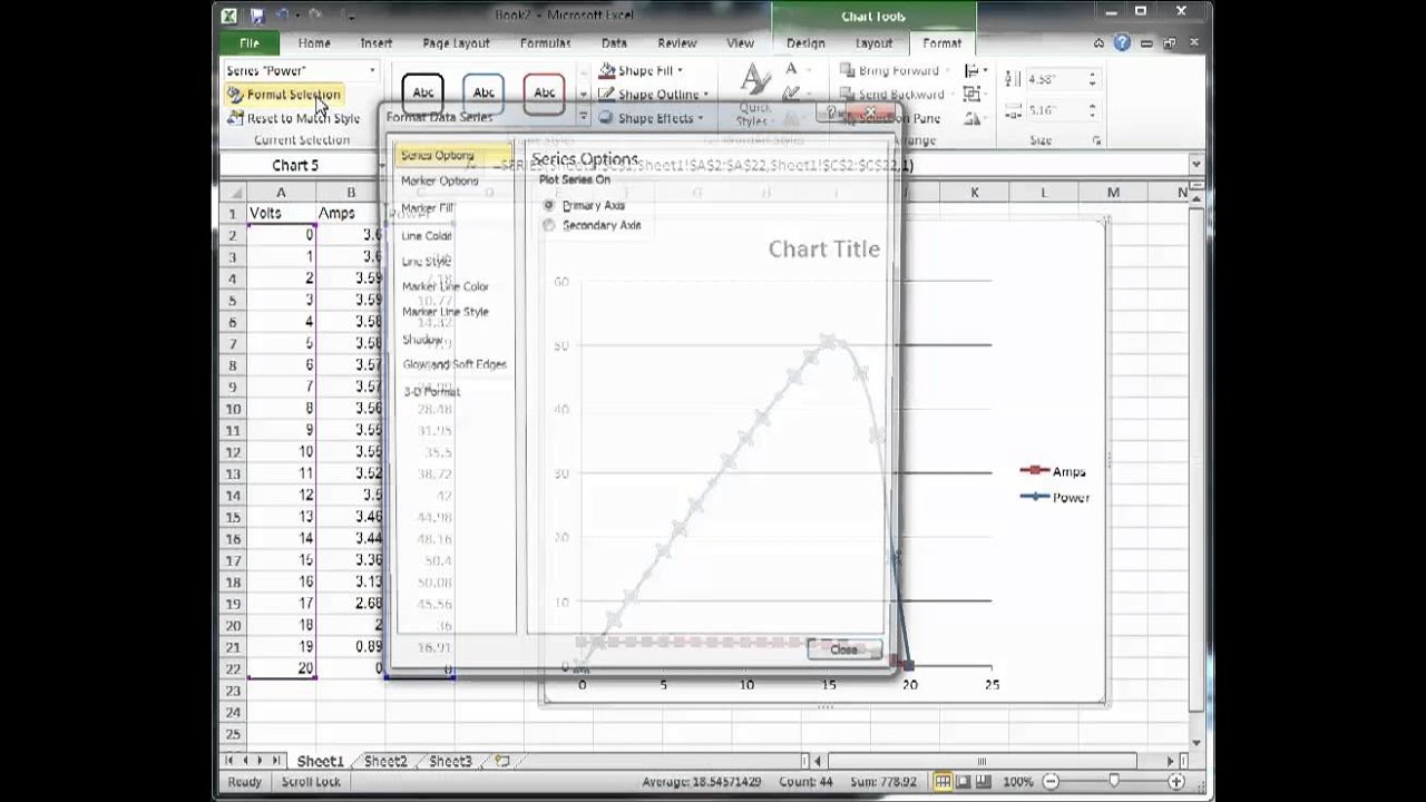 IV Curves in Excel