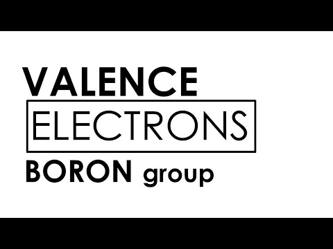 VALENCE ELECTRONS || BORON GROUP