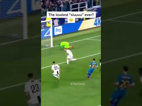 The best and loudest Cristiano Ronaldo SIIII ever 🤔