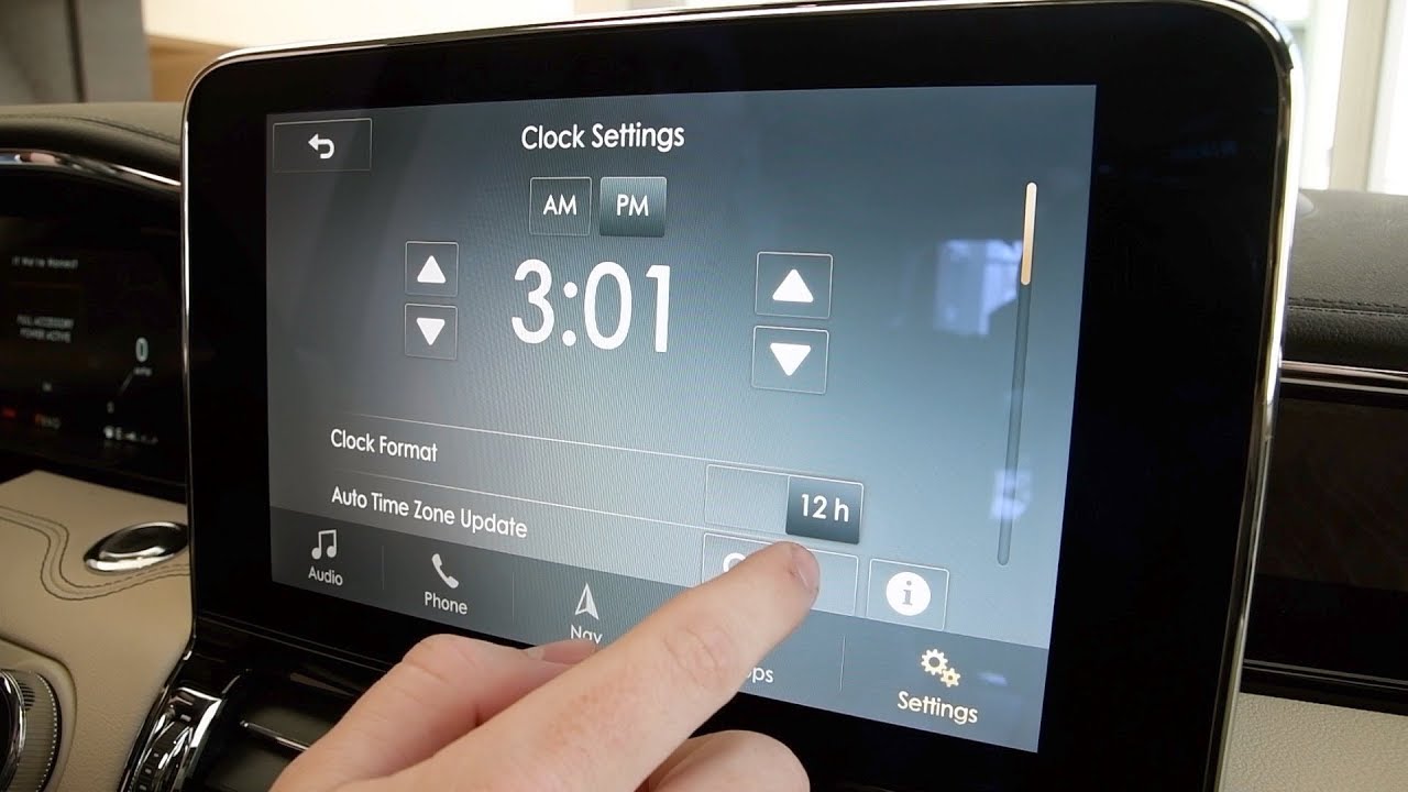 How to Adjust Clock Settings with Lincoln Infotainment | Daylight Savings Time | Tutorial